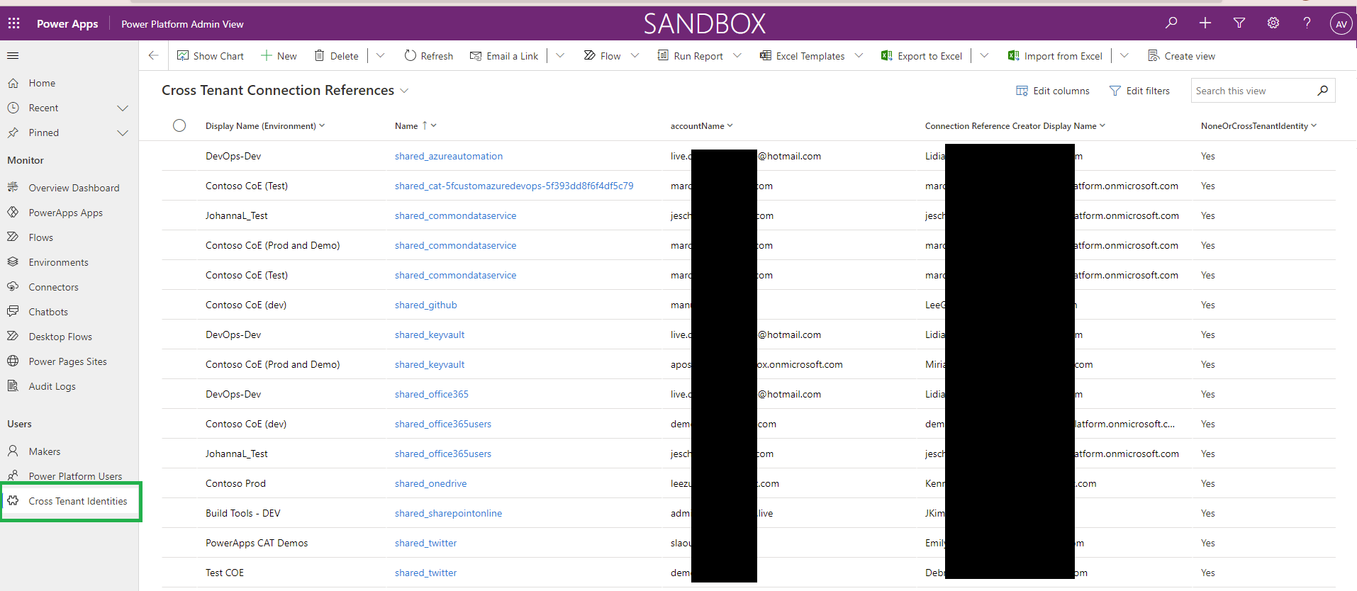 [CoE Starter Kit - Feature]: Cross Tenant Connection References - show in Power Platform Admin ...