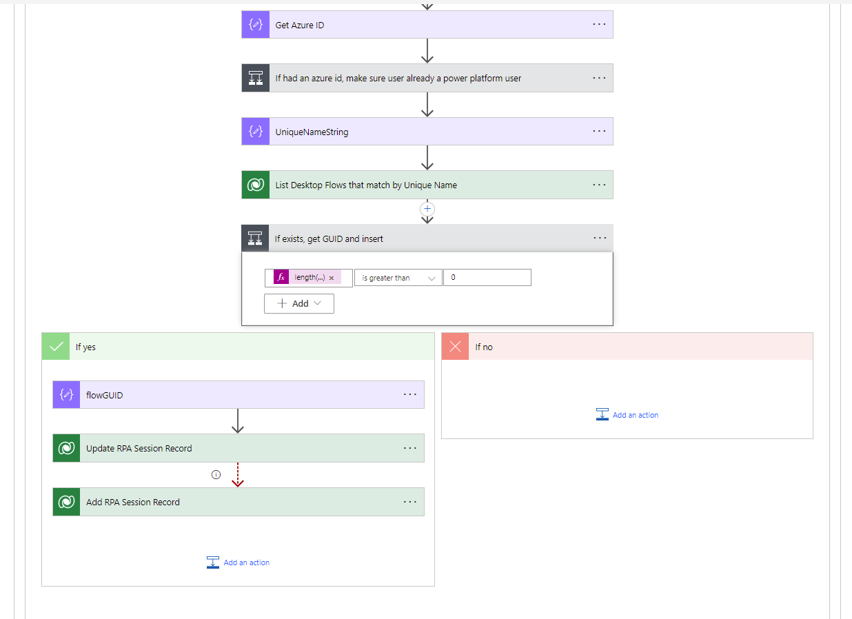 [CoE Starter Kit - QUESTION] List RPA Flow Sessions error handling ...