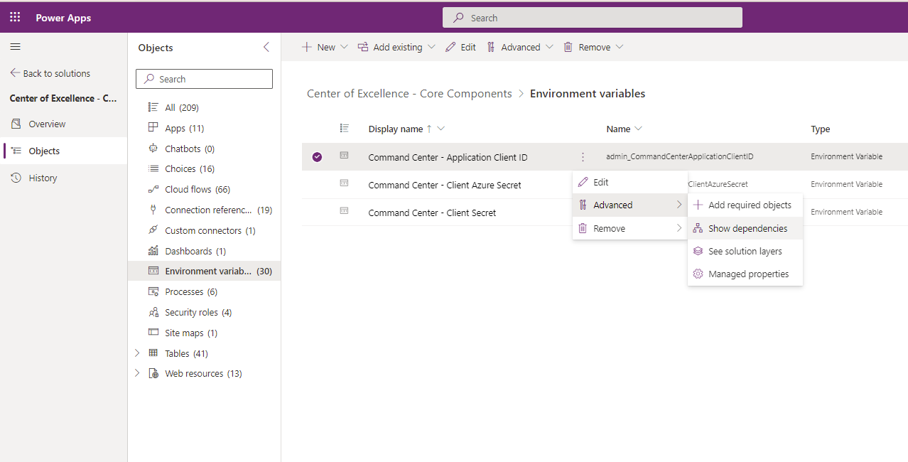 [CoE Starter Kit - QUESTION] How Update environment variables · Issue ...