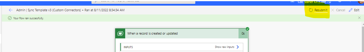 [CoE Starter Kit - BUG] Env Request | Create Approved Environment -> Does not wait after Create ...