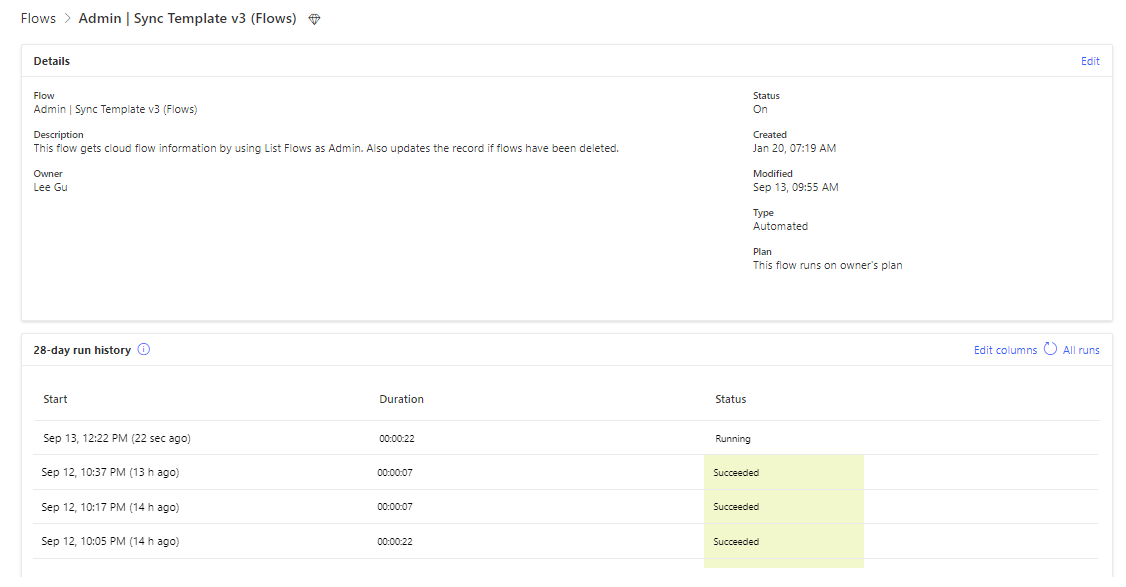 [CoE Starter Kit - BUG] Issue with Admin | Sync Template v3 (Flow Action Details) due to Pending ...