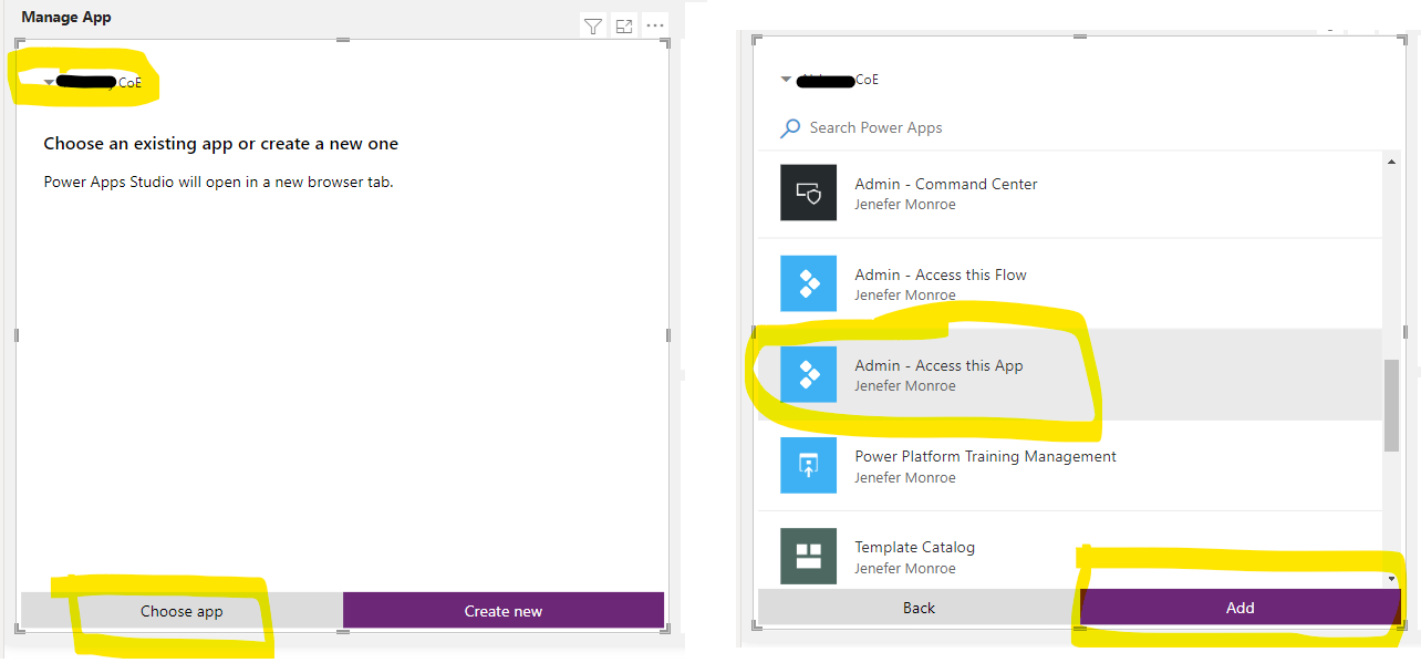 [CoE Starter Kit - BUG] PBI Report Drill Through 'Access this App / Flow' throws error · Issue ...
