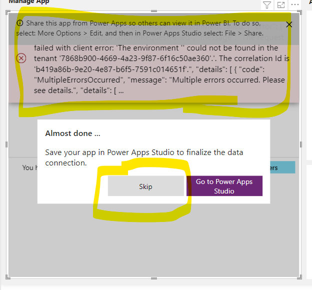 [CoE Starter Kit - BUG] PBI Report Drill Through 'Access this App / Flow' throws error · Issue ...