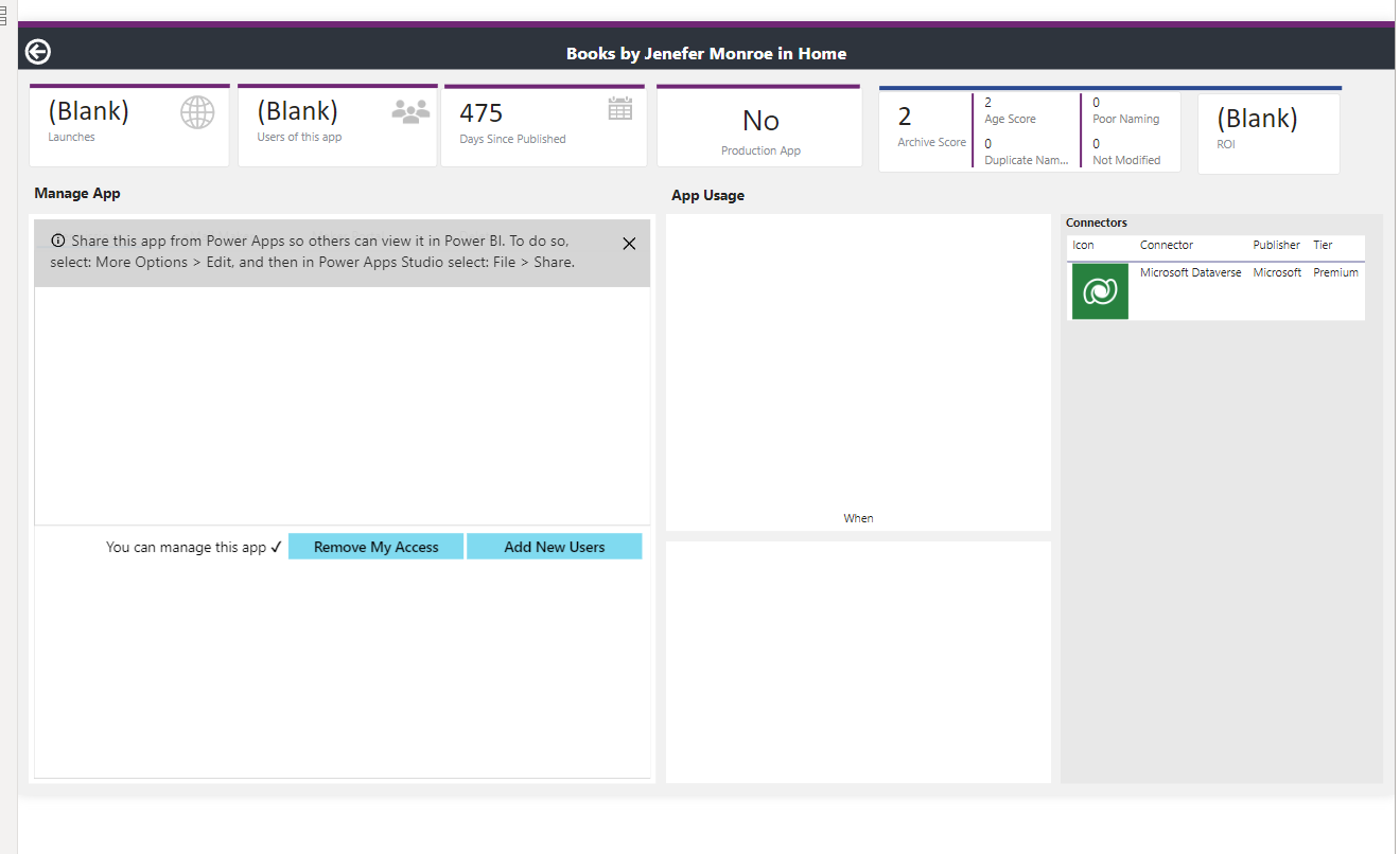 [CoE Starter Kit - BUG] PBI Report Drill Through 'Access this App / Flow' throws error · Issue ...