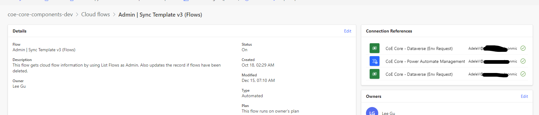 [CoE Starter Kit - BUG] Error from token exchange: Permission denied due to missing connection ...