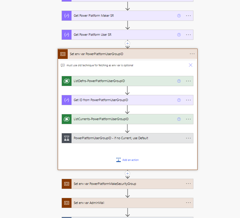 [CoE Starter Kit - QUESTION] What flow is using the Power Platform User Group ID Env Var ...