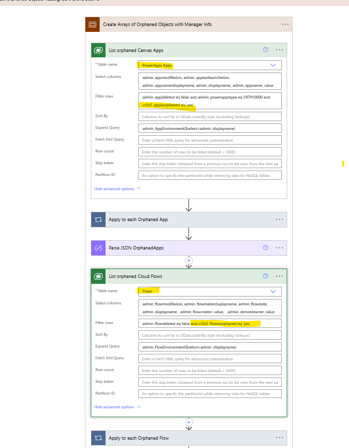 [CoE Starter Kit - BUG] Orphaned Objects to Clean still messaging manager after flows re ...