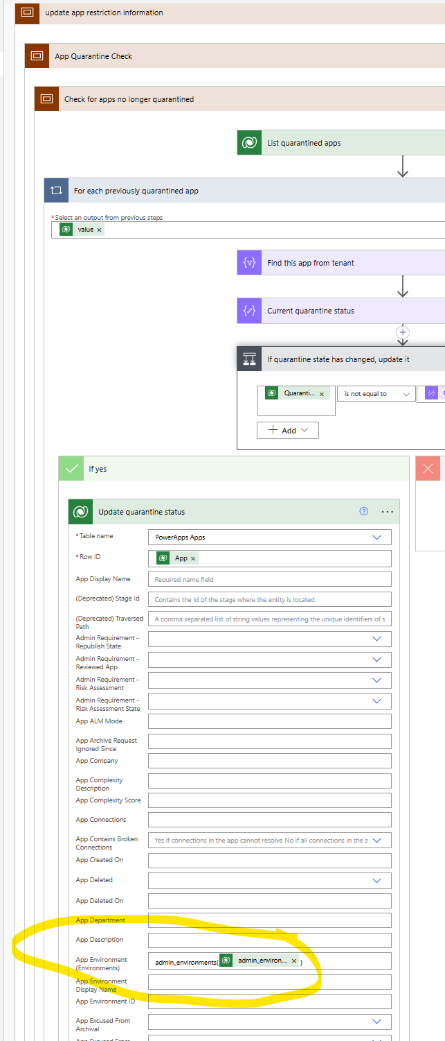 [CoE Starter Kit - BUG] Apps and Flows are not mapped to an environment ...