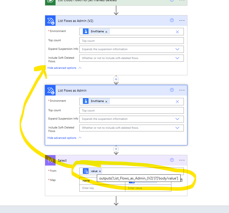 [CoE Starter Kit - BUG] Have CLEANUP HELPER - Check Deleted (Cloud Flows) use new List Flows as ...