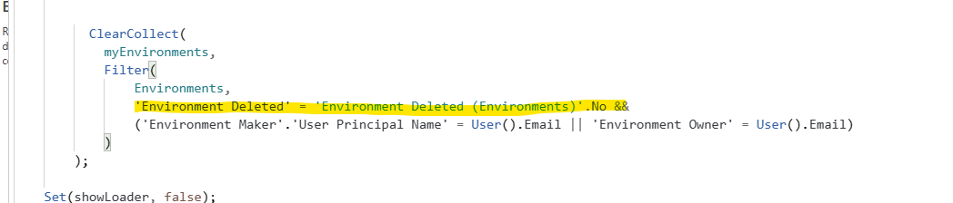 [coe Starter Kit Bug] Developer Compliance Center App Lists Deleted Environments · Issue 4847