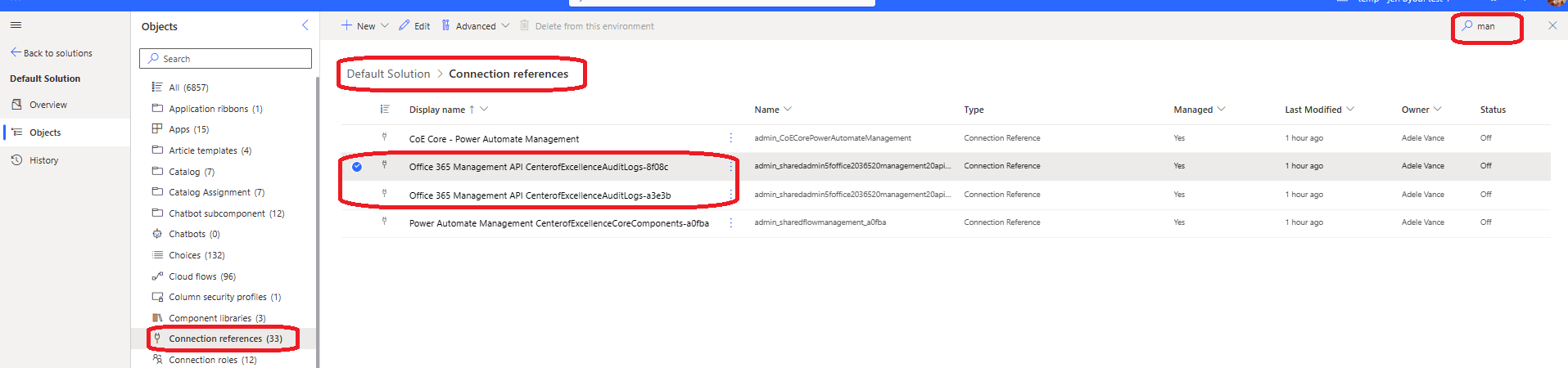 [CoE Starter Kit - BUG] Audit Logs solution fails after upgrade - and fixing up did not work ...