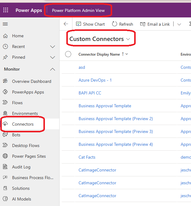 [coe Starter Kit Bug] Total Custom Connectors Seems To Be Missing