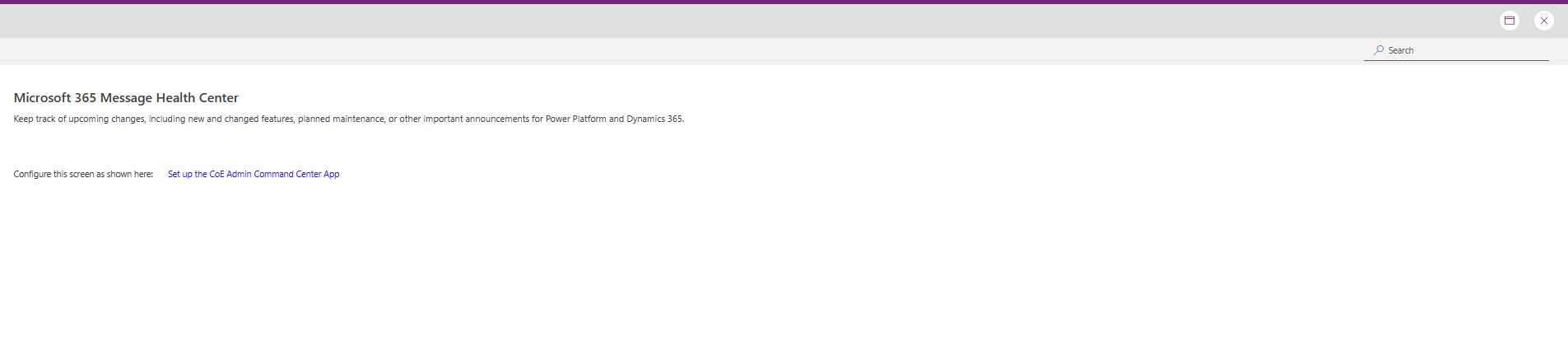[CoE Starter Kit - QUESTION] Blank screen in Admin Command Center for Message Center · Issue ...