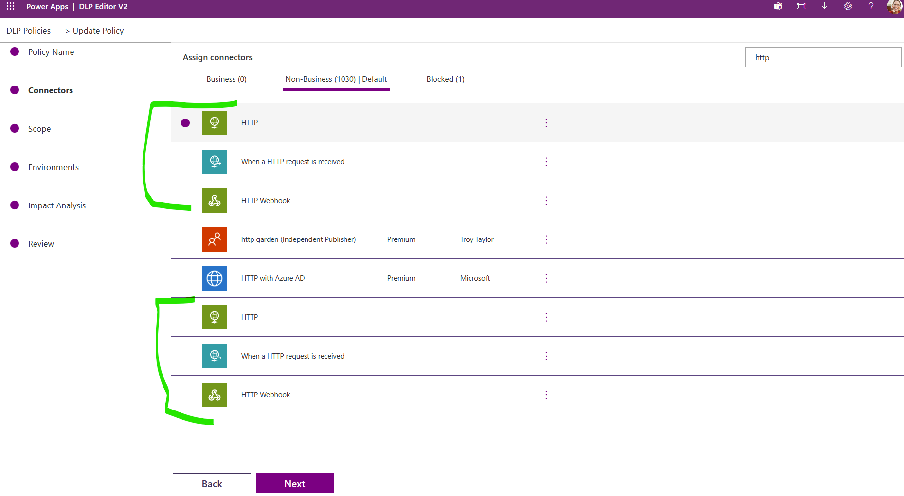 DLP Editor V2 app showing built in connectors twice · Issue #5648 · microsoft/coe-starter-kit ...