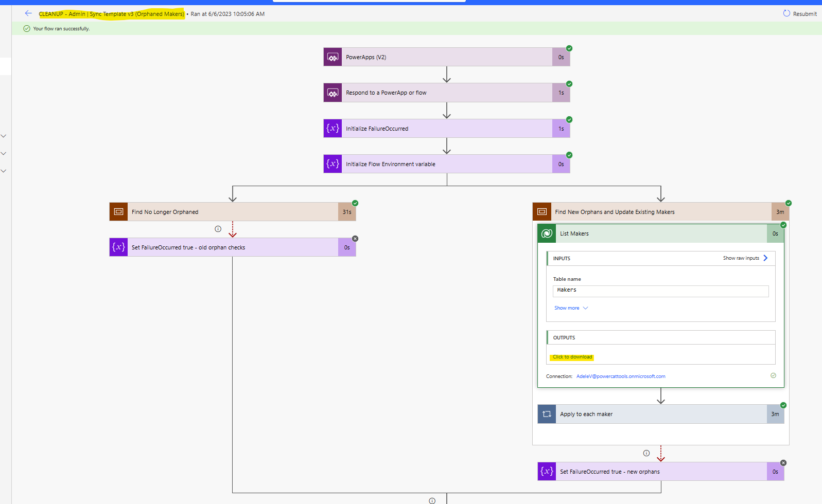 [CoE Starter Kit - BUG] Dashboard not showing orphaned flows and apps ...