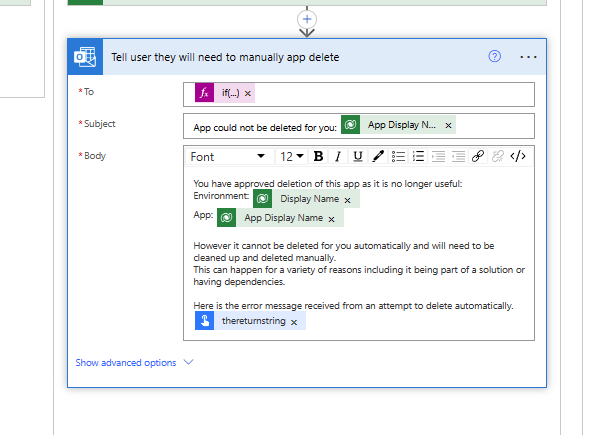 [CoE Starter Kit - QUESTION] Customized Emails - inactivity mail when deletion failed not in ...