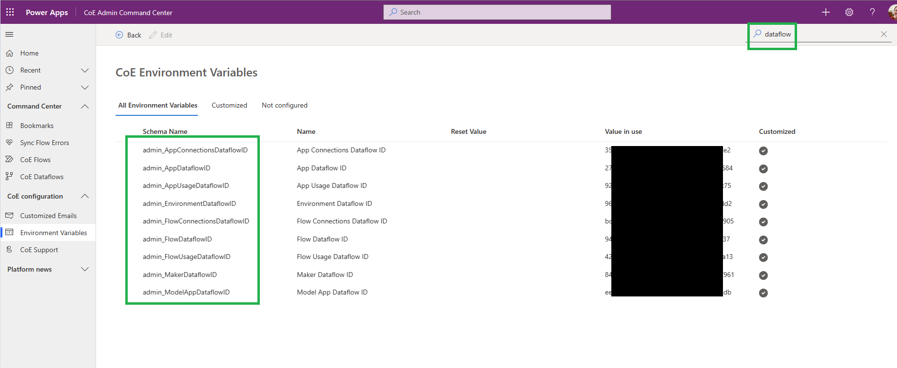 [CoE Starter Kit - BUG] CoE Upgrade Wizard - Error in button "Refresh ...