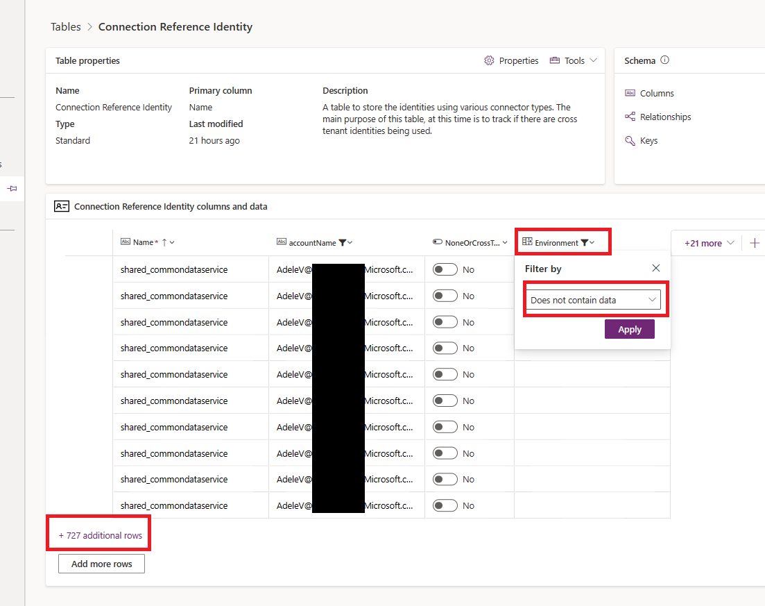 [CoE Starter Kit - QUESTION] Connection Reference Identity table growing due to repeat adds from ...