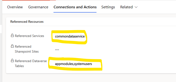 [CoE Starter Kit - Feature]: Store "referencedResources" to know which ...