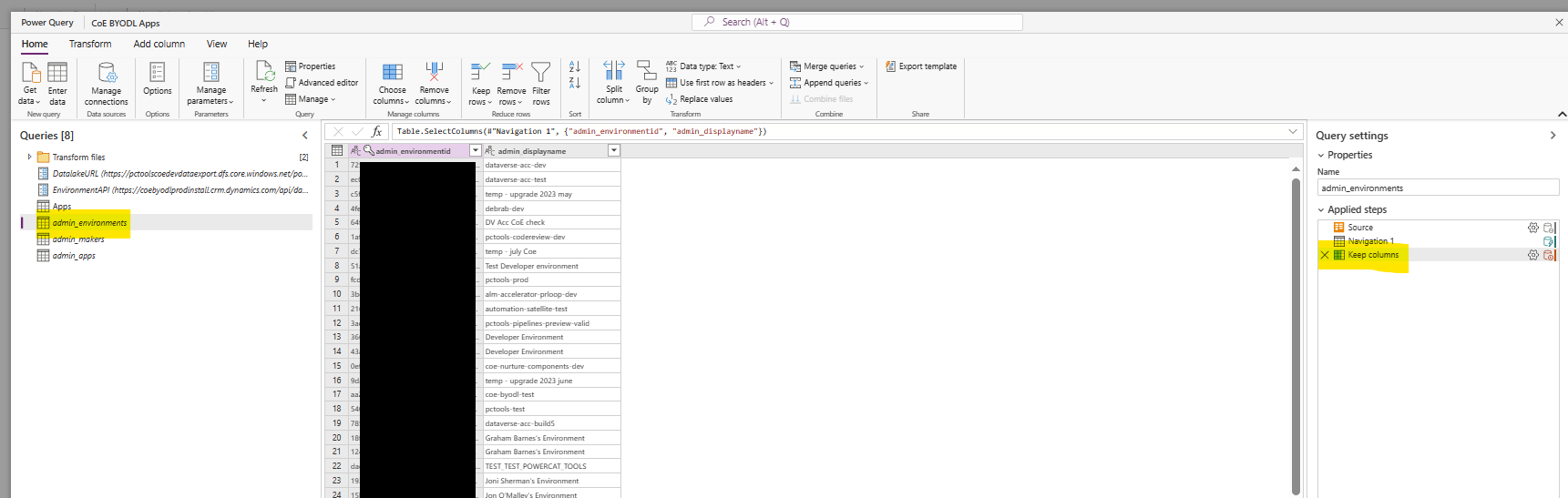[CoE Starter Kit - BUG] App Environment Display name is blank in PowerApps table · Issue #6814 ...