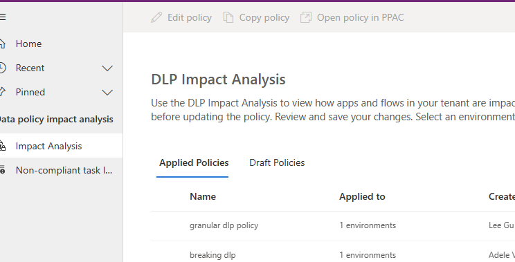 [CoE Starter Kit - BUG] DLP Impact Analysis - UX problem with the Creator Kit command bar ...