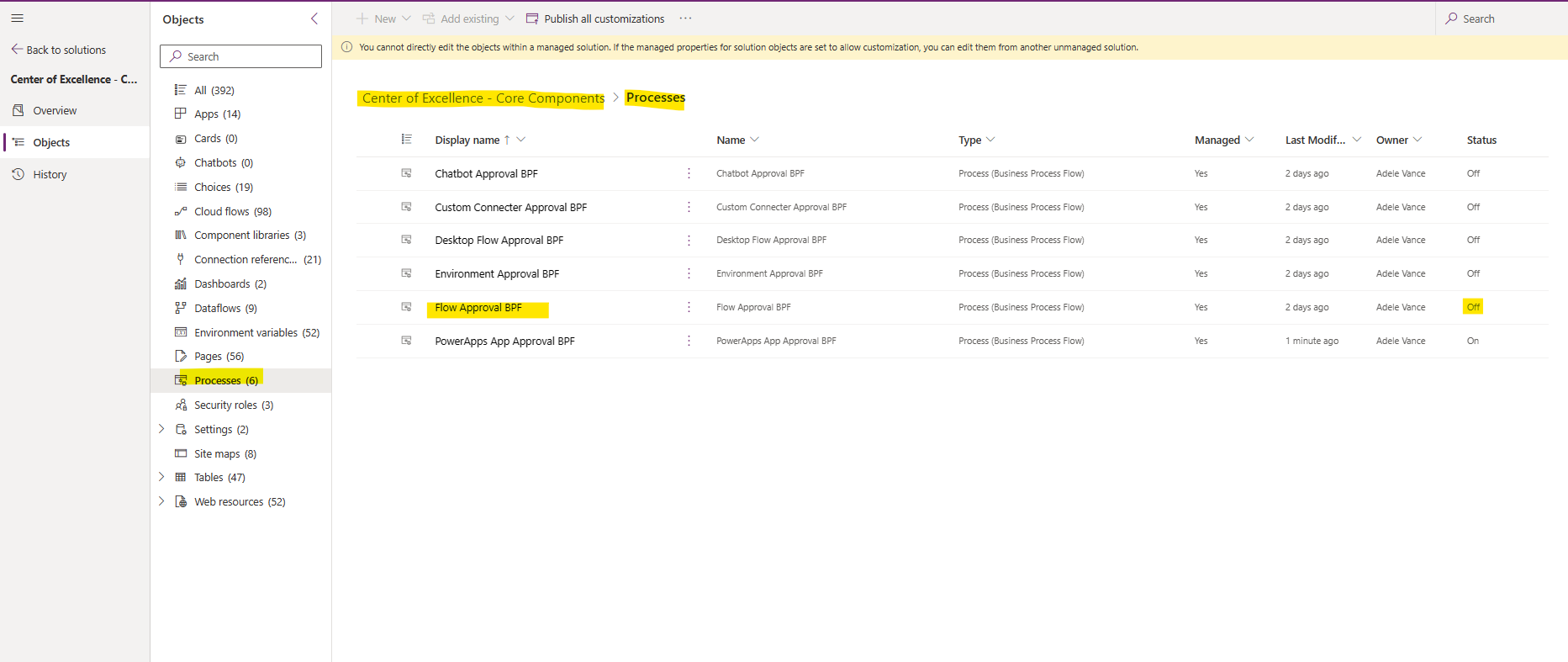 [CoE Starter Kit - BUG] Update how to activate BPFs documentation · Issue #6956 · microsoft/coe ...