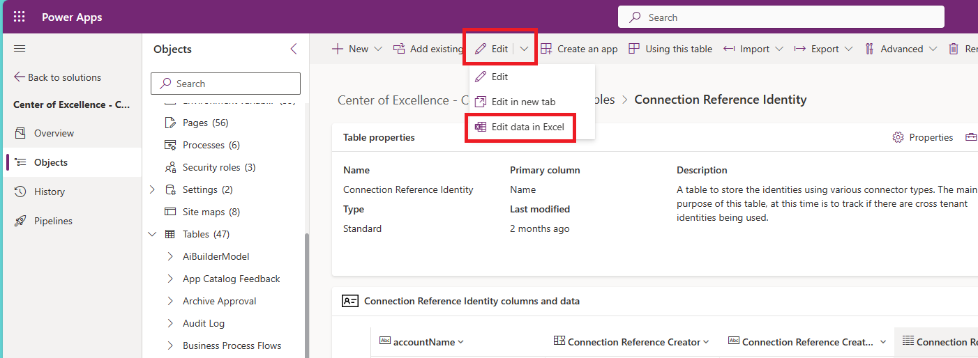 [CoE Starter Kit - Documentation] What is a local Connection Identity ...