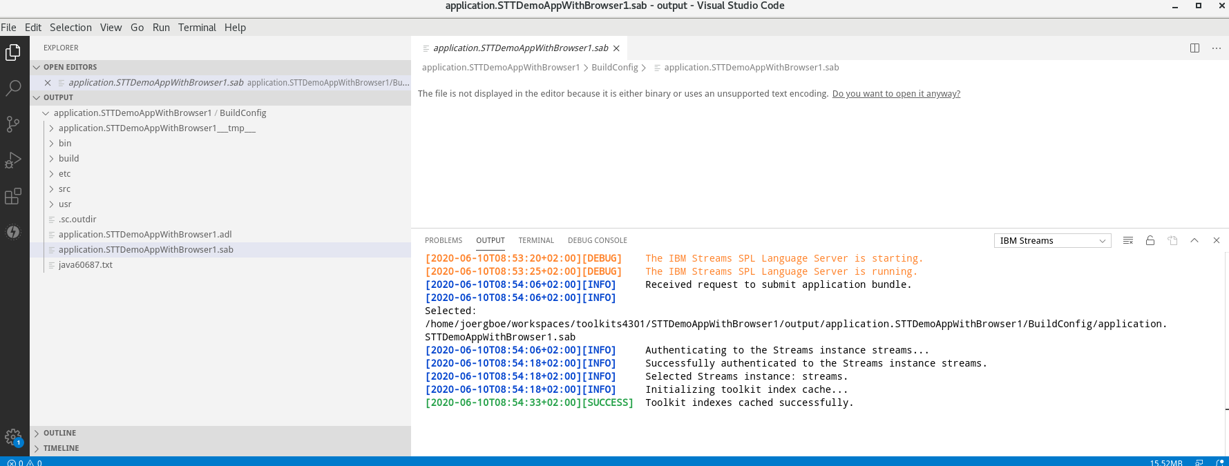 Can not submit a sab to streams instance · Issue #98 · IBMStreams/vscode-ide · GitHub