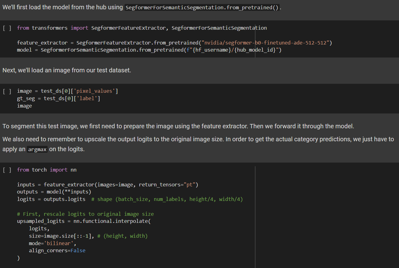 update blog/fine-tune-segformer.md code and inference example · Issue #914 · huggingface/blog ...