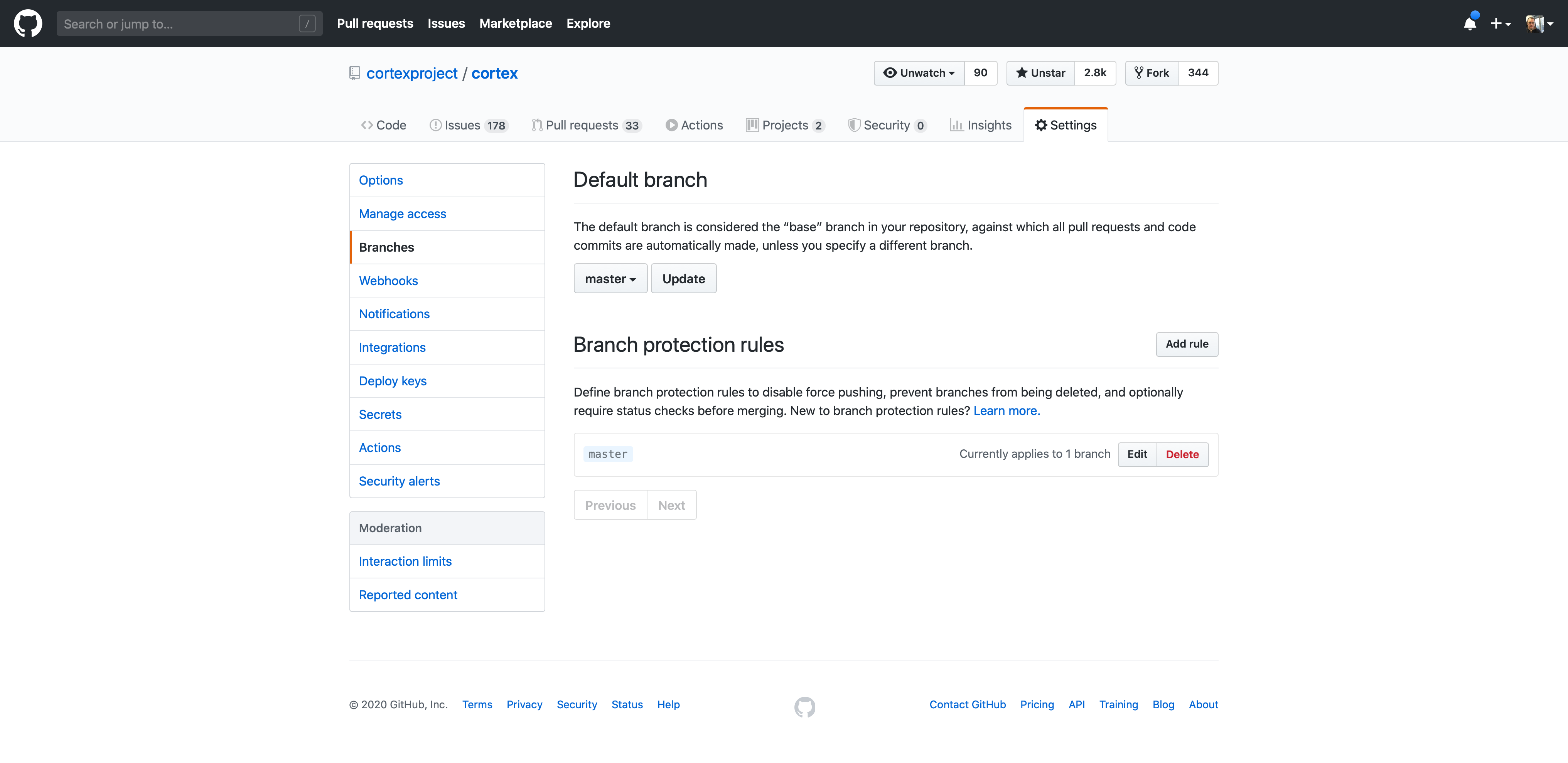 I was able to push to master despite branch protection being place · Issue #2578 · cortexproject ...