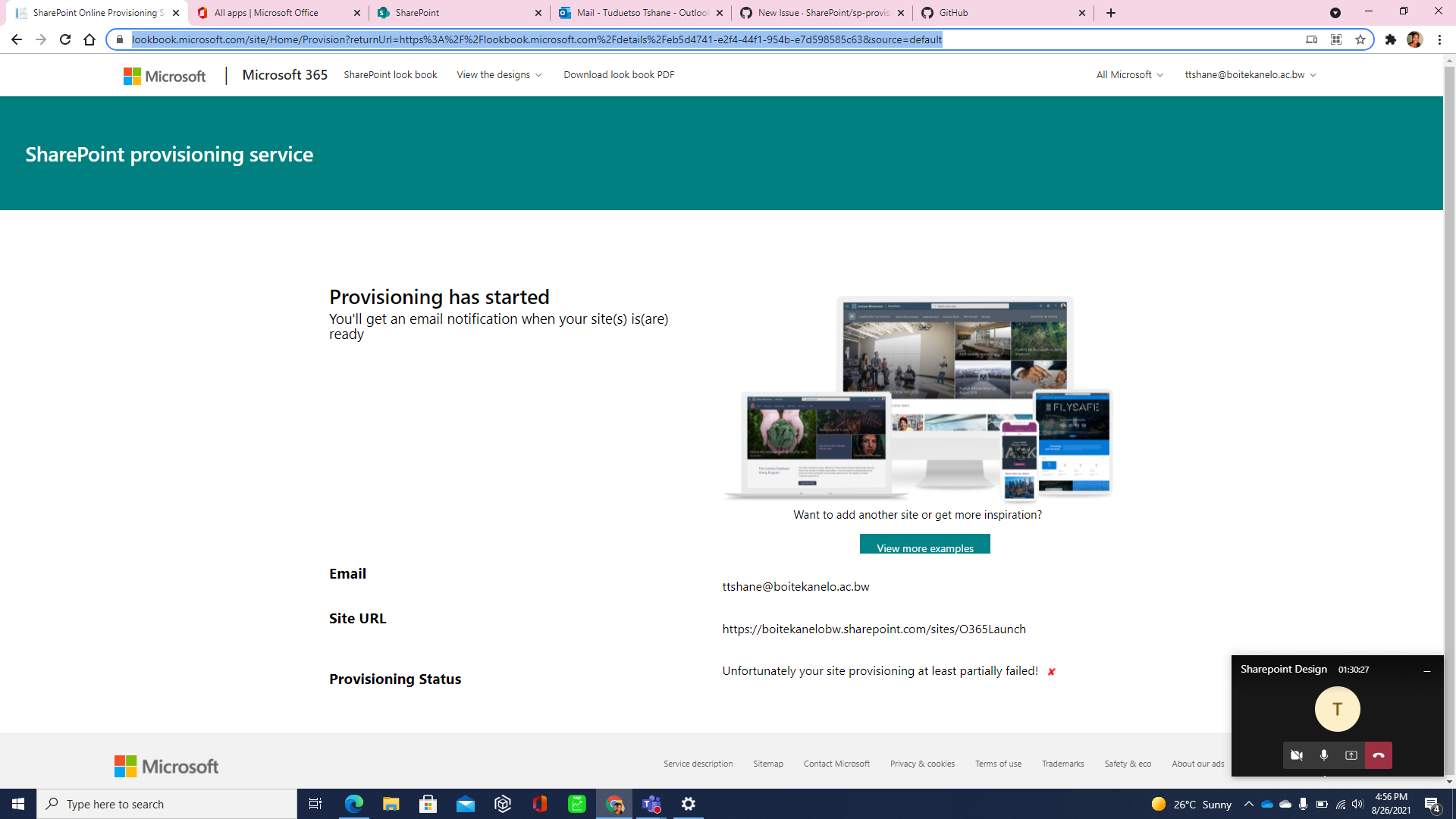 School Template provisioning issue · Issue #575 · SharePoint/sp-provisioning-service · GitHub
