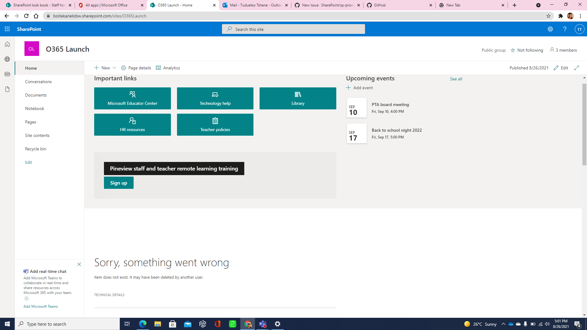 School Template provisioning issue · Issue #575 · SharePoint/sp ...