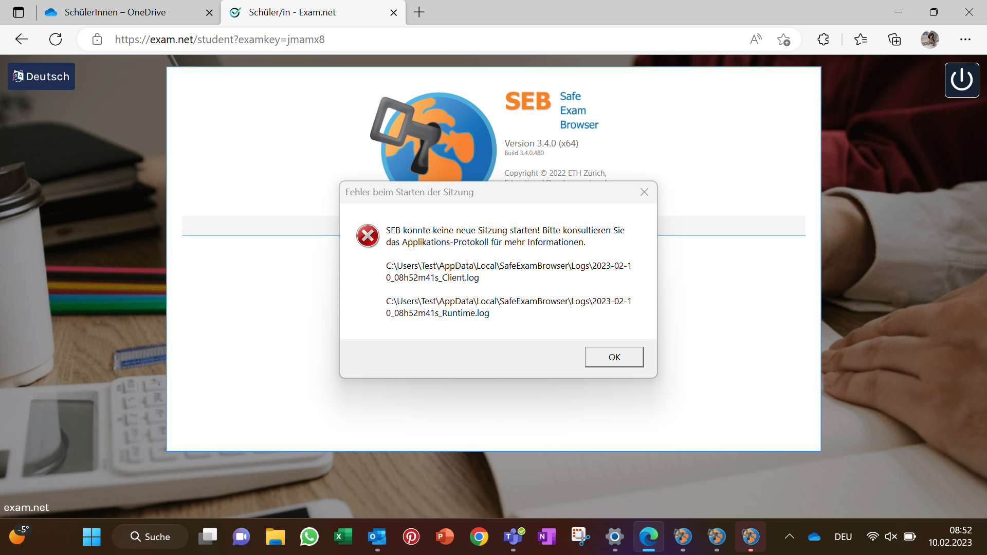 Cant Start Seb · Issue 584 · Safeexambrowser Seb Win Refactoring · Github