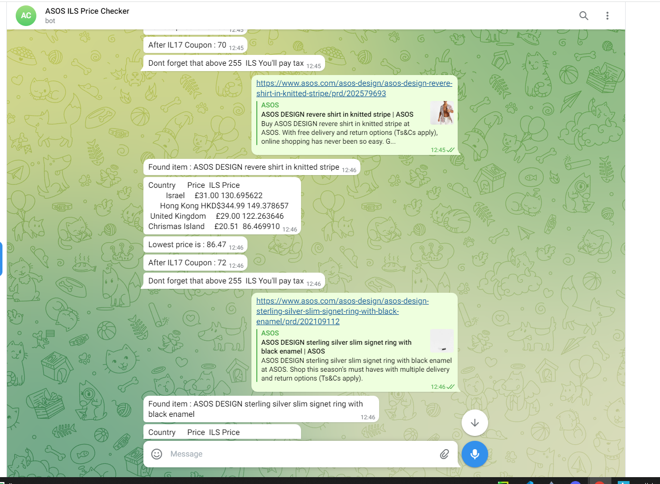 GitHub - YAbargil/Asos-Price-Checker: Creating a Telegram channel to view the cheapest price for ...