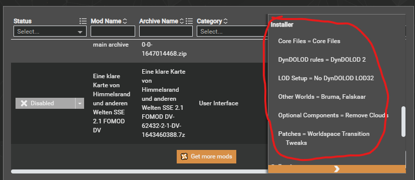 Bug Report Other Mod Notes That Show Which Fomod Options Were Selected · Issue 11422 · Nexus
