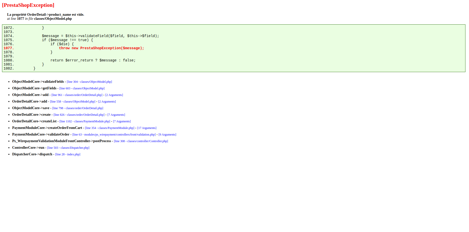Multilanguages -Product V2- Empty fields when another language is selected lead to an exception ...