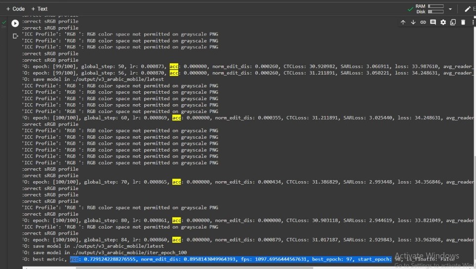 0 accuracy when training en_PP-OCRv3_rec with custom dataset · Issue #7769 · PaddlePaddle ...