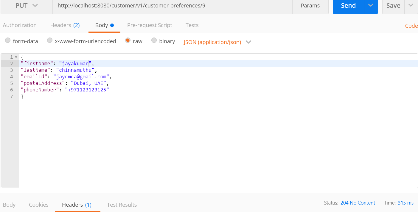 GitHub - jaycmca/CustomerPreferences: Spring boot Rest API Examples