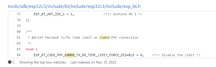 Is Le Long Range And Phy 2m Available On Esp32 C3 And Esp32 C2 · Issue 7756 · Espressif
