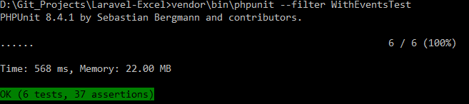 [QUESTION] PHPUnit File Path Configuration · Issue #2431 · SpartnerNL/Laravel-Excel · GitHub
