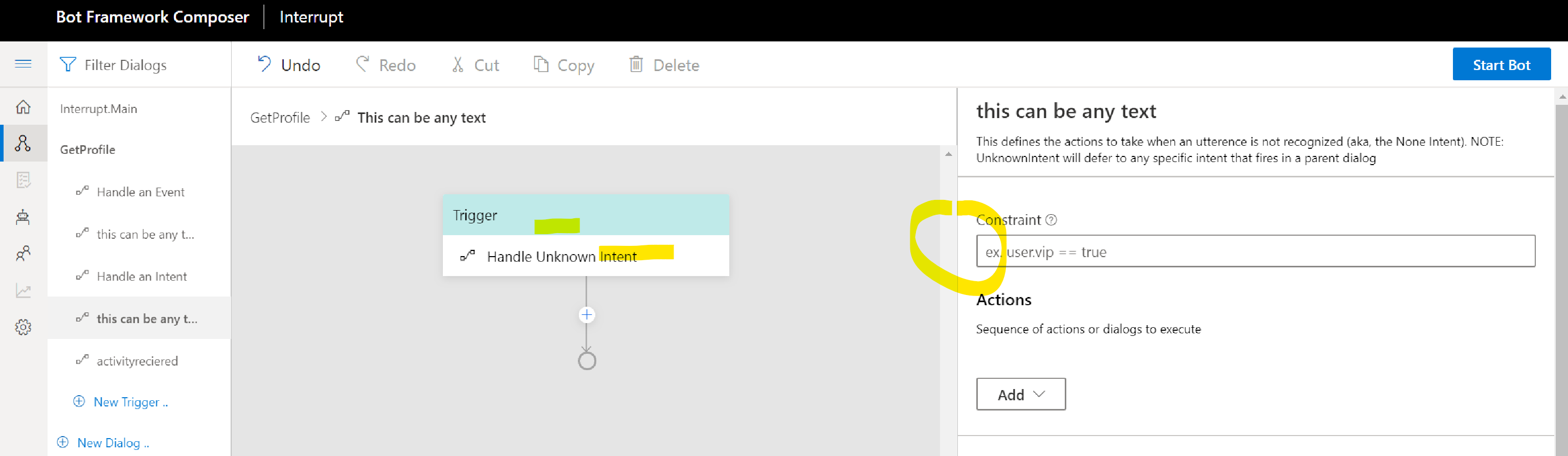 Consistent behavior for Triggers · Issue #1077 · microsoft/BotFramework ...