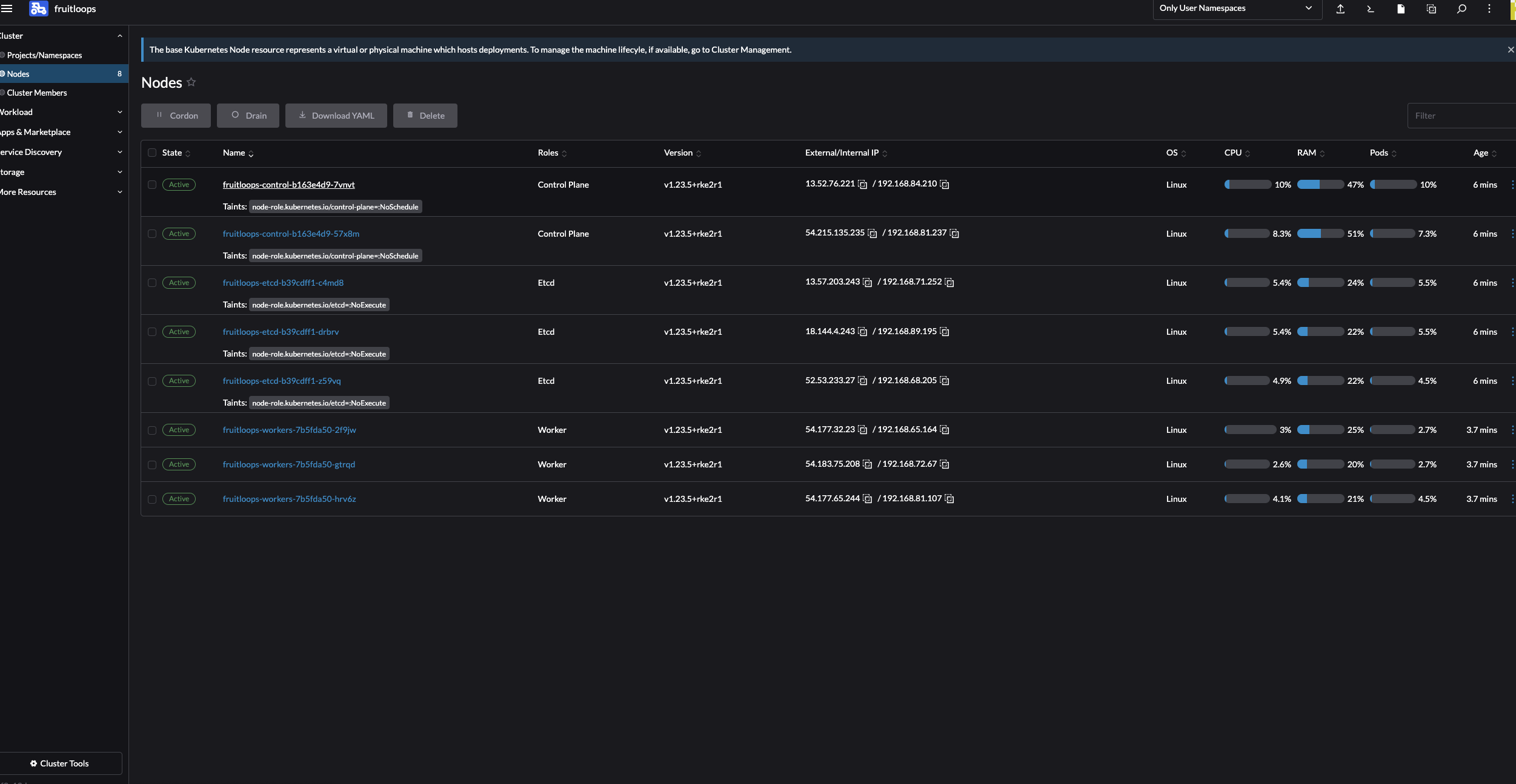 Unable to provision clusters from Rancher with multiple ectd-only nodes and multus,canal or ...