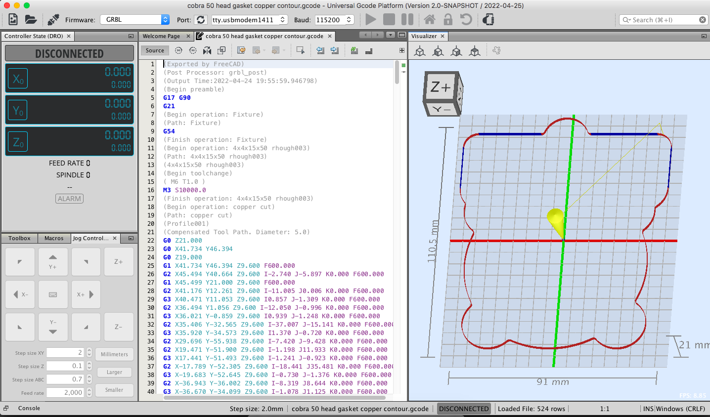 visualizer show chaotic lines · Issue #1868 · winder/Universal-G-Code-Sender · GitHub
