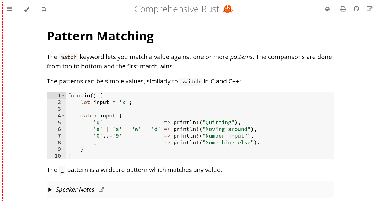 Size and style of slides in v2 · Issue #1464 · google/comprehensive-rust · GitHub