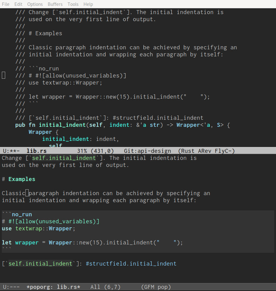 markdown mode in docs · Issue #100 · rust-lang/rust-mode · GitHub