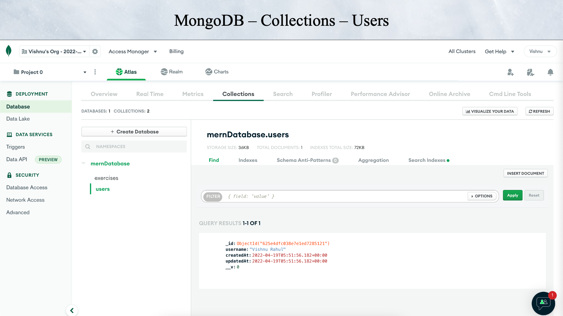 GitHub - vishnurahuln/mern-stack-exercise