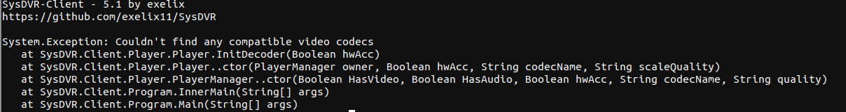 Couldn't find any compatible video codecs [Bug on Linux (Usb Version)] · Issue #151 · exelix11 ...