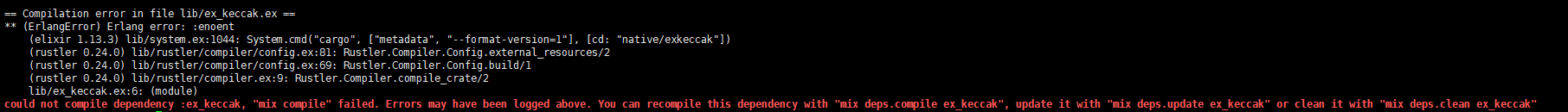 (Mix) Could not compile dependency :keccakf1600 · Issue #604 · blockscout/blockscout · GitHub