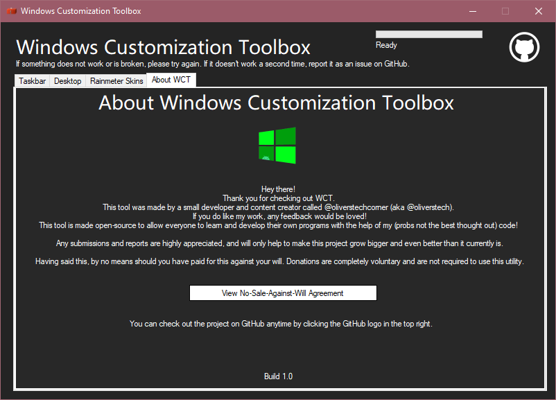 GitHub - oliverstech/WindowsCustomizationToolbox: A tool with the best ...