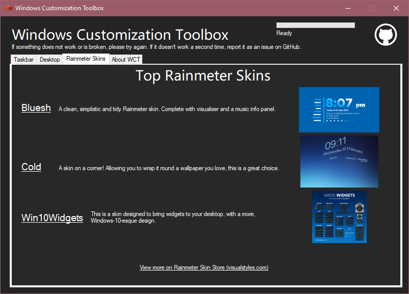 GitHub - oliverstech/WindowsCustomizationToolbox: A tool with the best ...